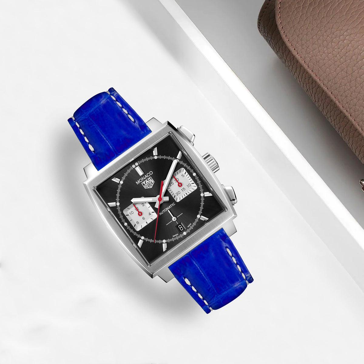 Tag Heuer Monaco Straps - Croco Blue Batman – Strapfreak